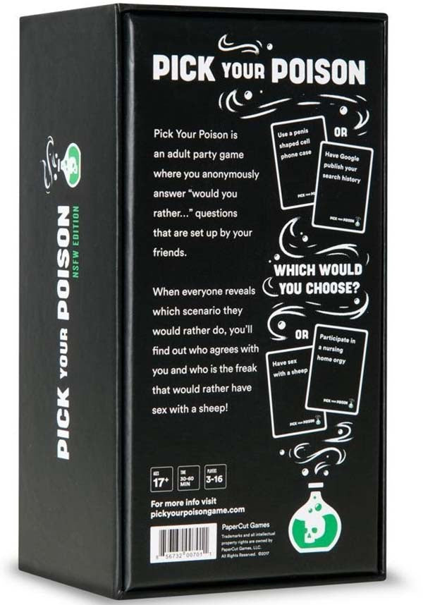 Collectables - Pick Your Poison NSFW Edition Party Game - Buy Online ...