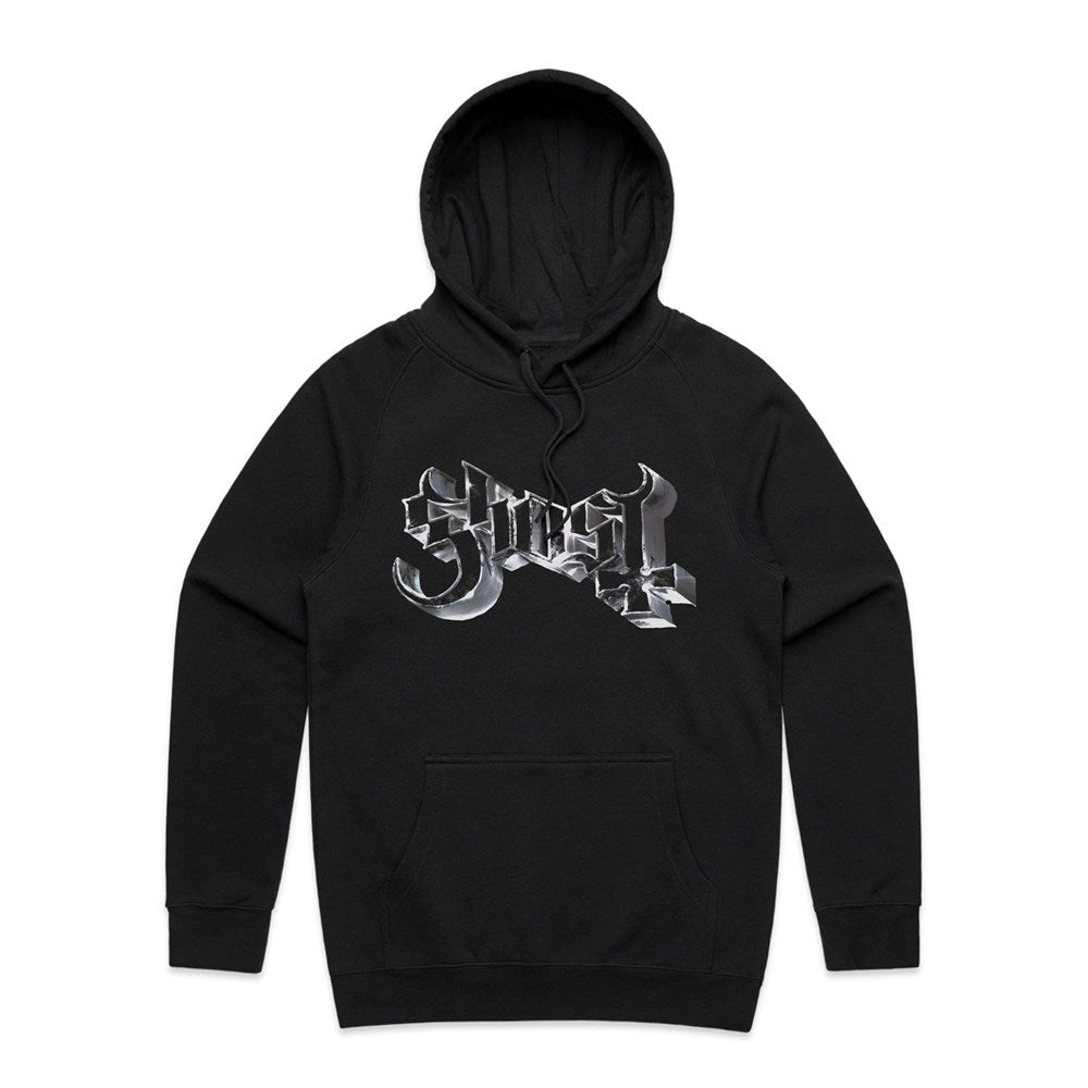 Band Merchandise - Ghost Chrome Logo Hoodie - Online Australia