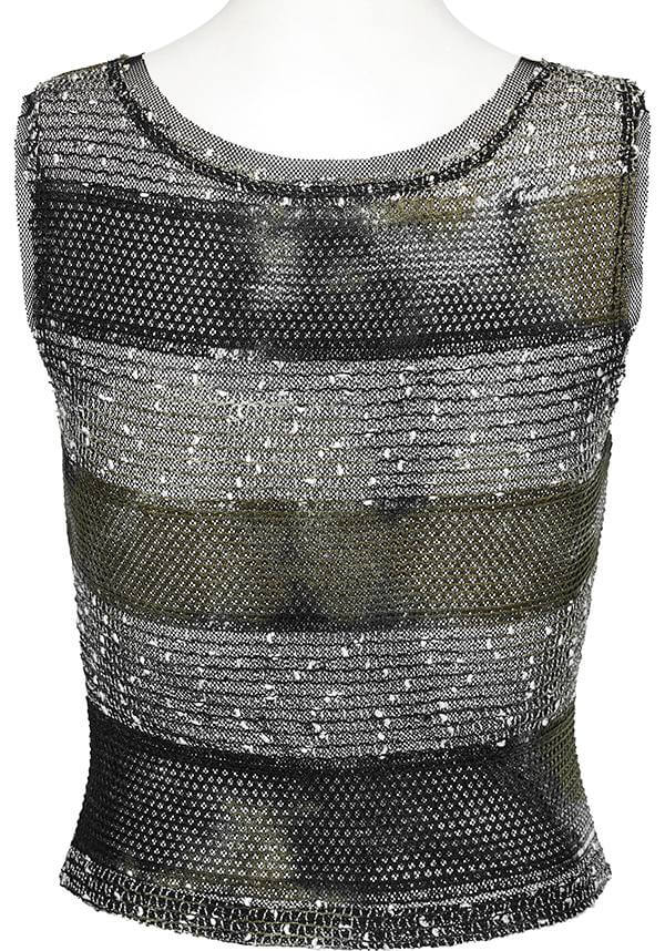 Punk Rave - Krueger Cropped Tank Top - Buy Online Australia