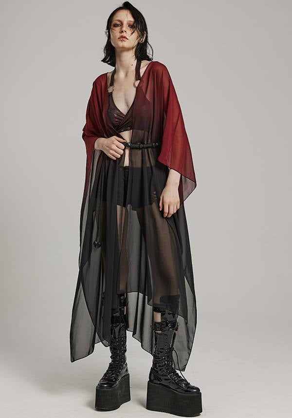 Home All Stevie Sheer [Black/Red] | SHAWL
