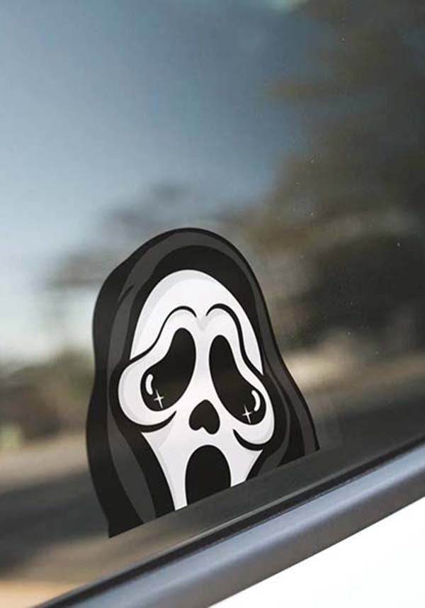 Albi Arts - Ghostface Car Peeker Sticker - Buy Online Australia