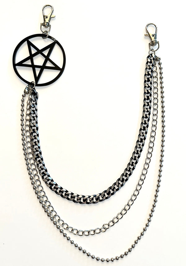 Home Accessories Belts Drako [Black/Silver] | BELT CHAIN