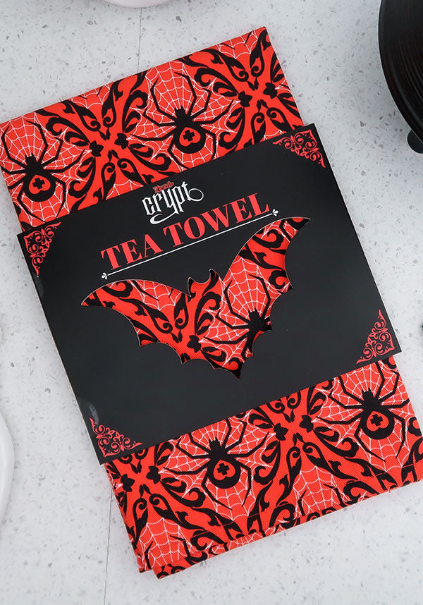 Beserk Crypt - Widow Damask Tea Towel - Buy Online Australia