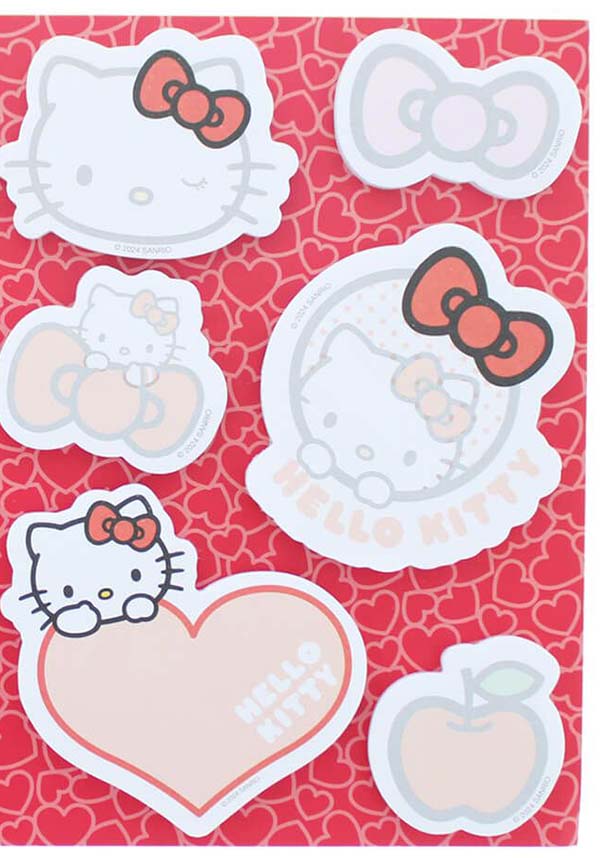 Hello Kitty Hearts & Bows Sticky Notes Set - Buy Online Australia