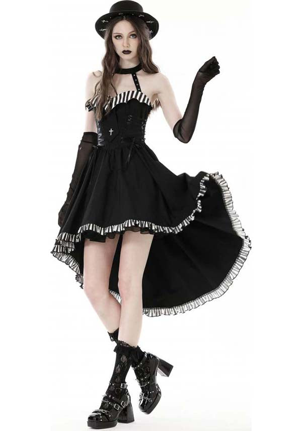 Dark In Love - Nightmare Cross Striped Dress - Buy Online Australia