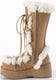 Demonia - CUBBY-311 Camel Vegan Suede Platform Boots