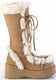 Demonia - CUBBY-311 Camel Vegan Suede Platform Boots