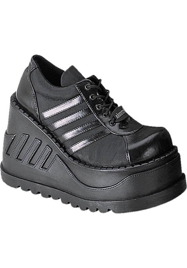 Demonia - STOMP-08 Black Platforms - Buy Online Australia