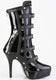 Devious - Indulge-1038 Black Patent Platform Boots - Australia