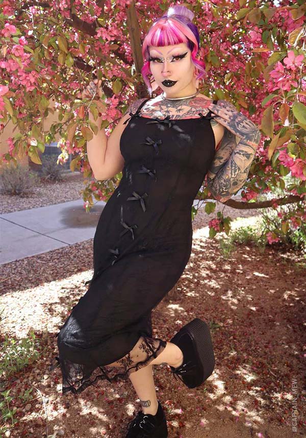 Forest Ink | Obsidian Valentina Midi Dress | BESERK