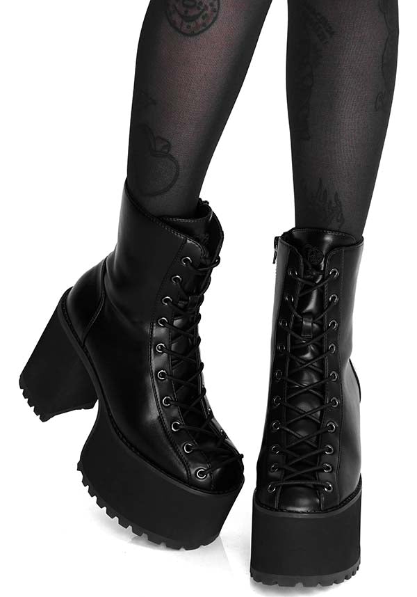 Foxblood | Fiona Platform Boots* | BESERK Australia