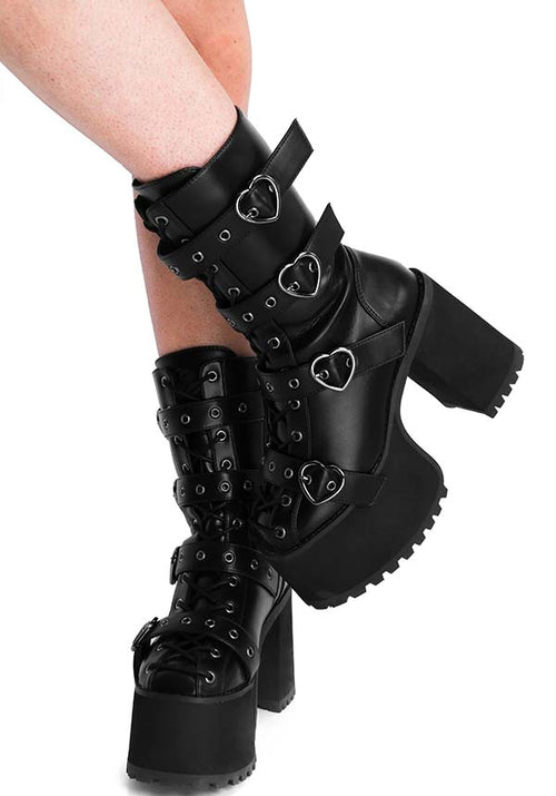 Foxblood | Regina Corset Platform Boots | BESERK Australia