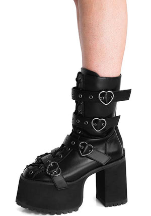Foxblood | Regina Corset Platform Boots | BESERK Australia