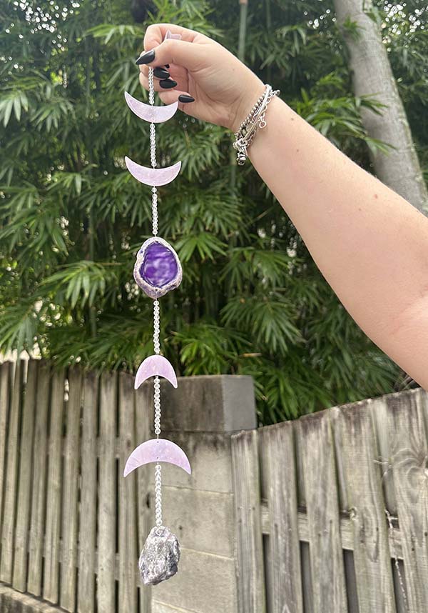 Gothic Gifts - Amethyst Moon Phase Hanger - Buy Online Australia
