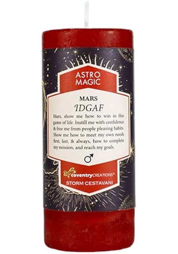 Gothic Gifts - Astro Magic Mars Idgaf Candle - Buy Online Australia