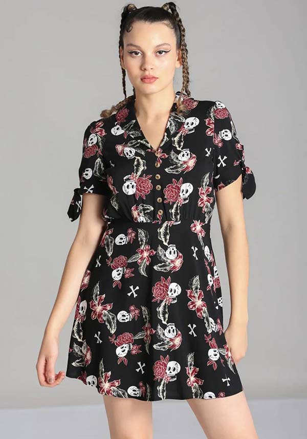 Hell Bunny - Alani Black/Red Mini Dress - Buy Online Australia