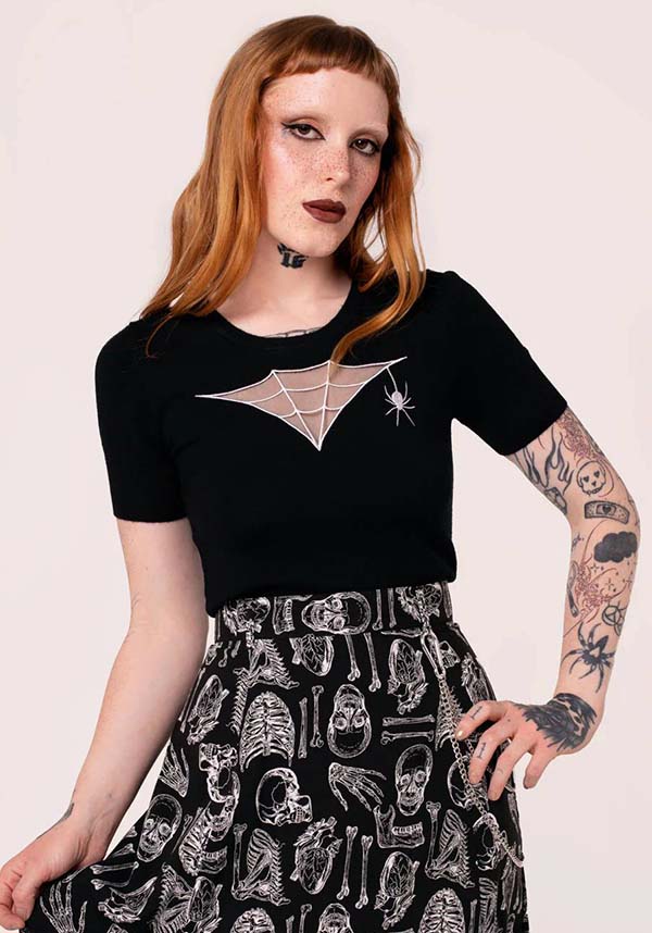 Hell Bunny - Cobweb Top - Buy Online Australia