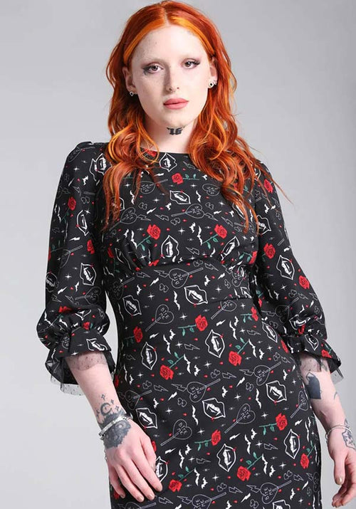 Hell Bunny - Lilith Black Maxi Dress - Buy Online Australia