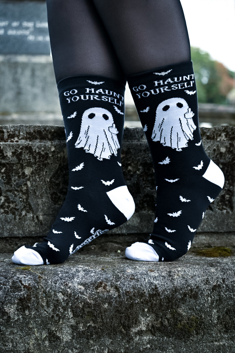 Beserk Clothing | Go Haunt Yourself Crew Socks | BESERK