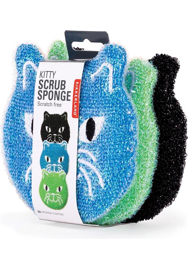 Kikkerland - Kitty Scrub Sponge Set - Buy Online Australia