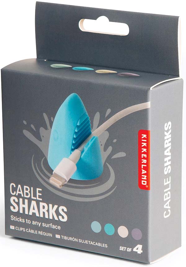 Kikkerland - Sharks Cable Holder - Buy Online Australia