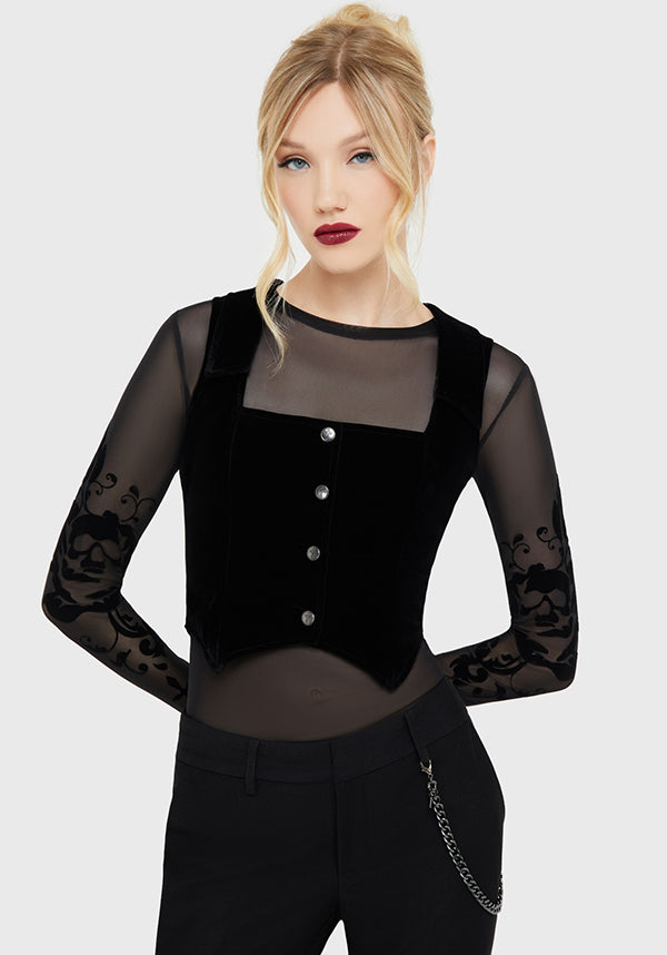 Killstar - Bats Embrace Waistcoat - Online Australia