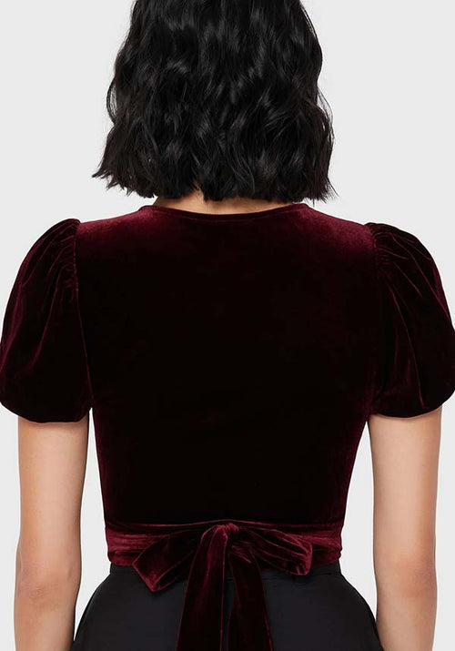 Killstar | Crimson Web Wrap Top | BESERK Australia
