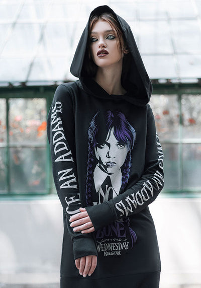 Killstar - No-Hug Zone Longline Hoodie - Buy Online Australia