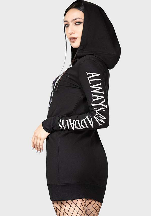 Killstar - No-Hug Zone Longline Hoodie - Buy Online Australia
