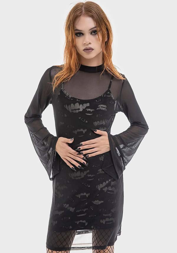 Killstar - Sheer Vamp Dress - Buy Online Australia