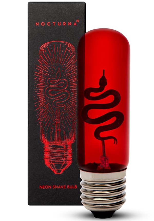 Nocturna - Red Neon Snake Light Bulb - Buy Online Australia