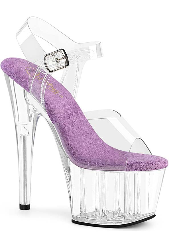 Pleaser - ADORE-708 Lavender Platform Heels - Australia