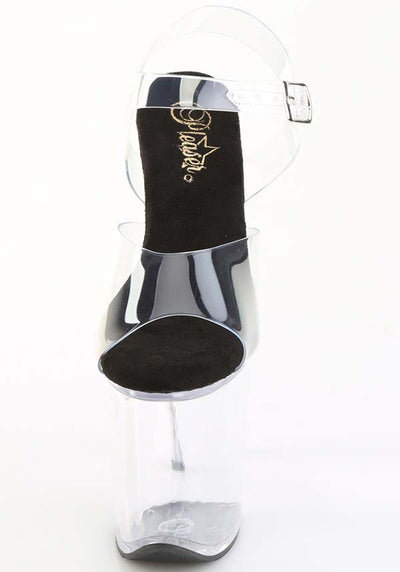 FLAMINGO-808PREM Clear Platform Heels