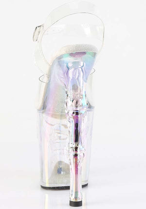 Pleaser - RAPTURE-808HT Clear Platform Heels - Australia