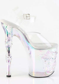 Pleaser - RAPTURE-808HT Clear Platform Heels - Australia