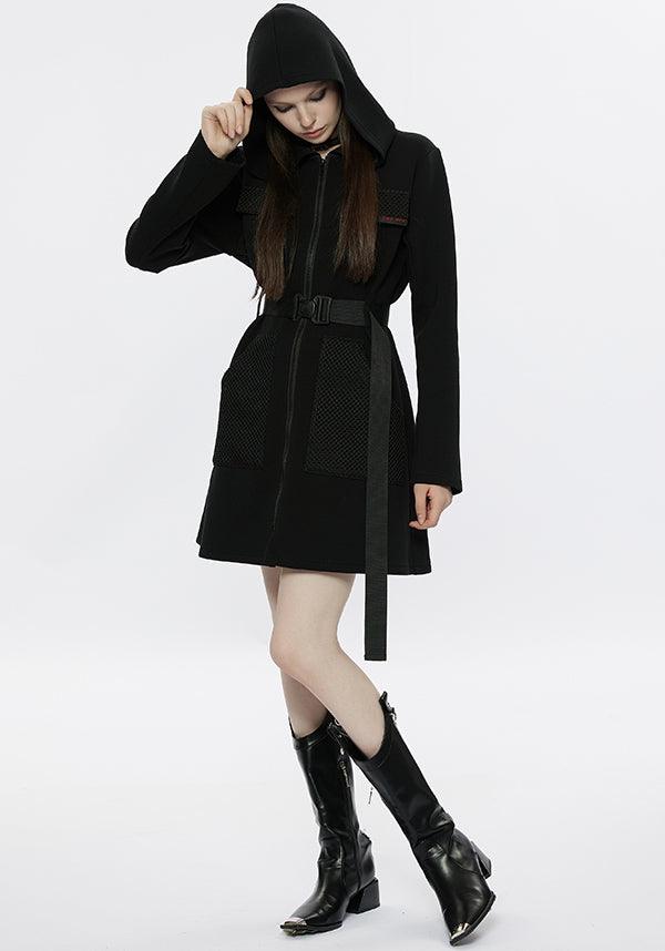 Punk Rave - Dark Techwear Coat Dress - Buy Online Australia