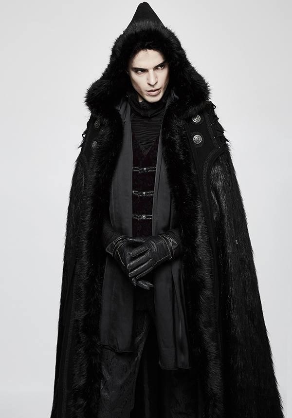 Punk Rave - Gothic Witch/Warlock Long Fur Cloak - Buy Online Australia