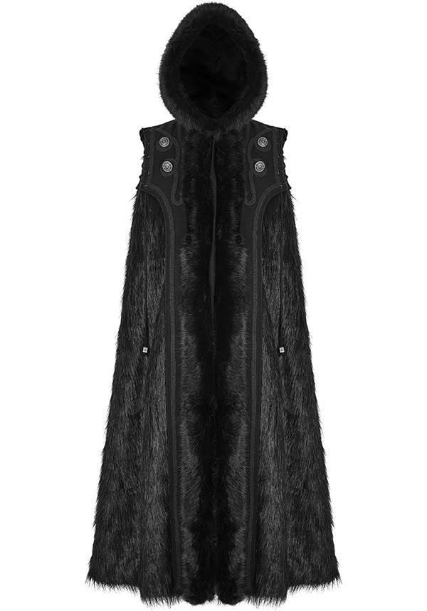 Punk Rave - Gothic Witch/Warlock Long Fur Cloak - Buy Online Australia