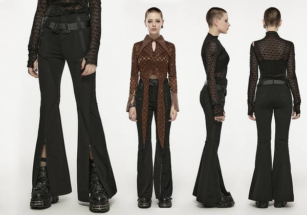Punk Rave | Splicing Tech Flared Pants* | BESERK Australia