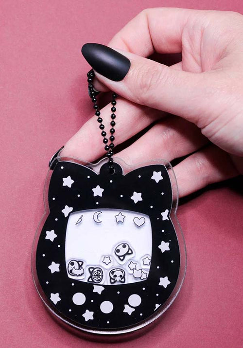 Pvmpkin Art - Omen Tamagothi Shaker Keychain - Australia