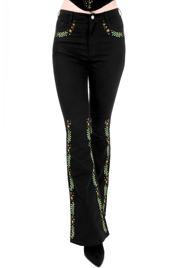 Restyle - Herbal Bell-Bottom Jeans - Buy Online Australia