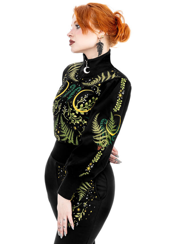 Home Mother's day Witchy self care Herbal | CROPPED SWEATSHIRT