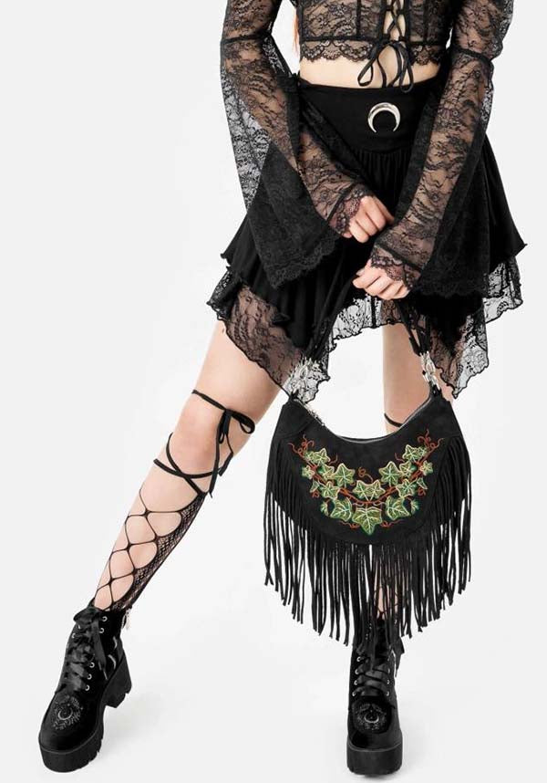 Restyle - Tangled Vines Tassel Bag - Buy Online Australia