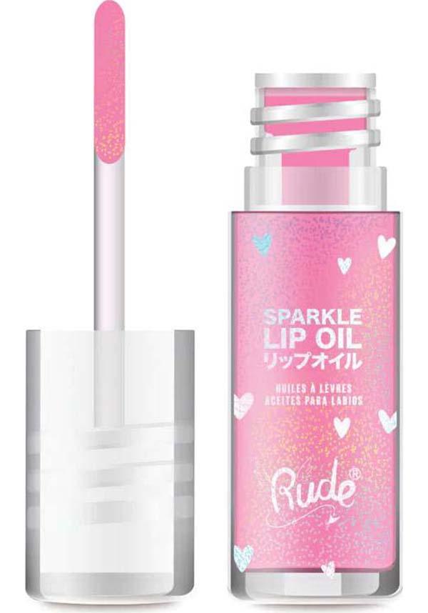 Rude Cosmetics - Manga Strawberry Sparkle Lip Oil - Buy Online Australia