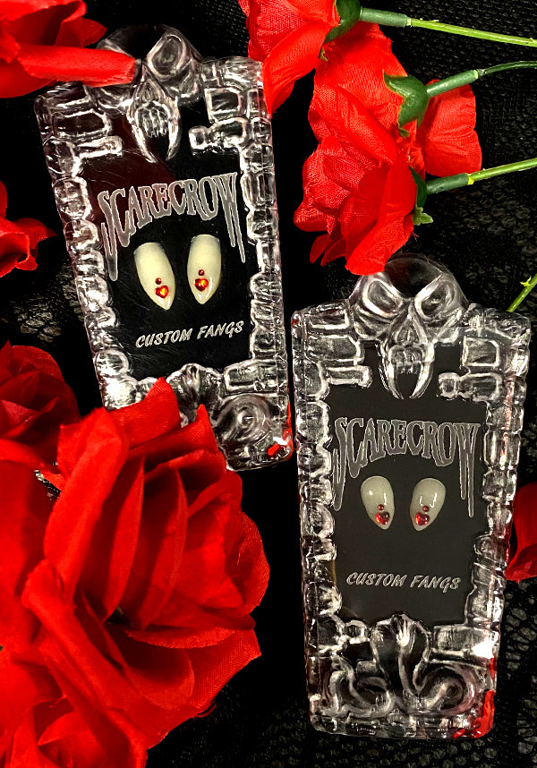 Bling Heart & Gem [SMALL] | CUSTOM FANGS