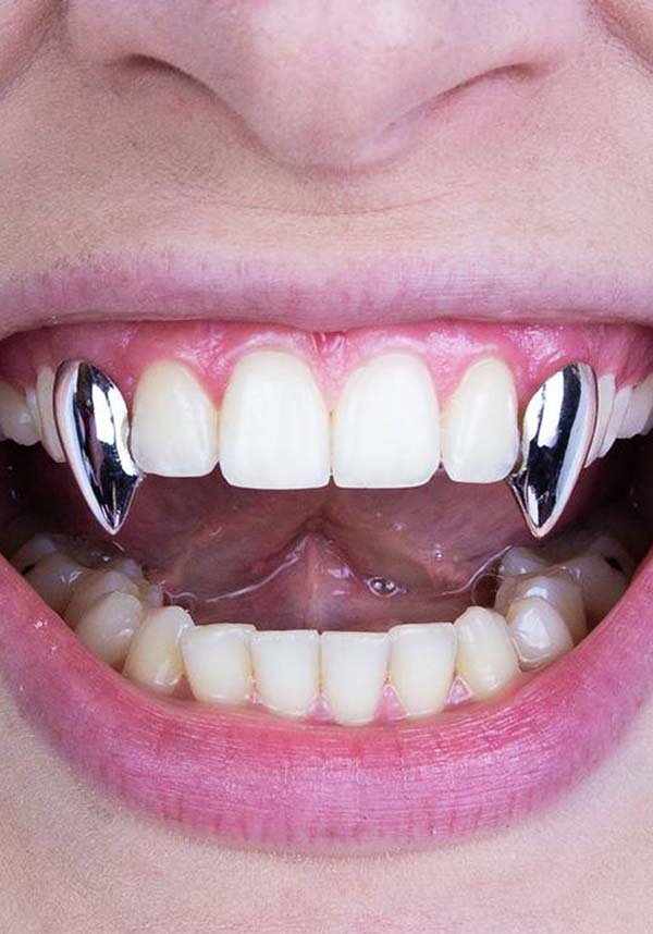 Scarecrow - Glam Deluxe Chrome Small Custom Fangs - Buy Online Australia