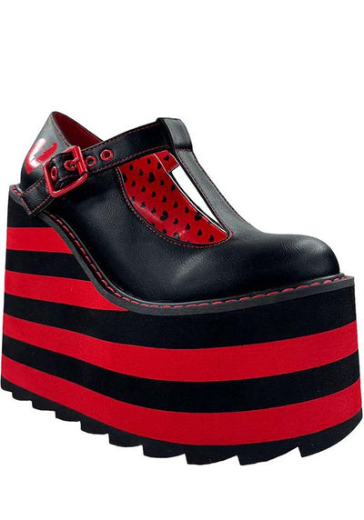 Home Shoes Our fave shoe brands Yru Moxie [Black/Red] | PLATFORM BOOTS*